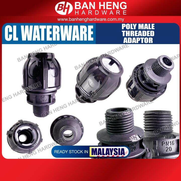 Poly Fittings - Poly Connecter - Pipe & Fittings POLY MALE THREADED ...