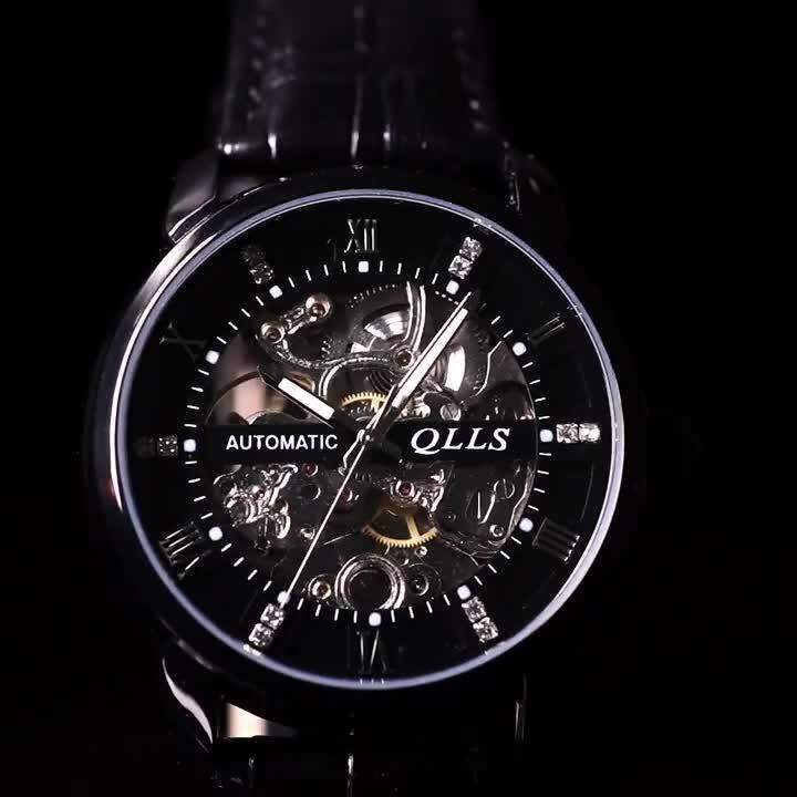 QLLS นาฬิกา100อัตโนมัติของแท้,นาฬิกาแฟชั่นนาฬิกากลไกอัตโนมัติ ...