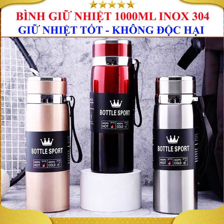 Bình giữ nhiệt 800ml inox 304 Bottle Sport, -bình nước giữ nhiệt dung tích 800ml | Lazada.vn