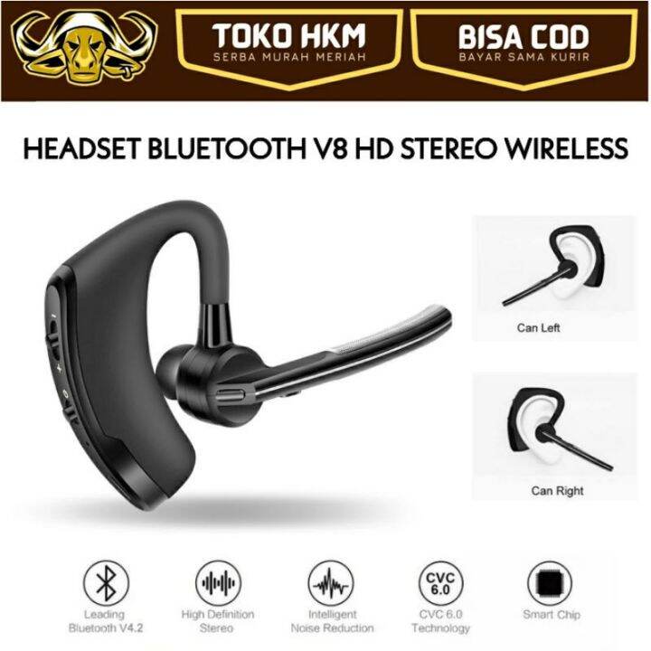 Headset Bluetooth Voyager Legend V8 HD Stereo Wireless Handsfree Mic ...