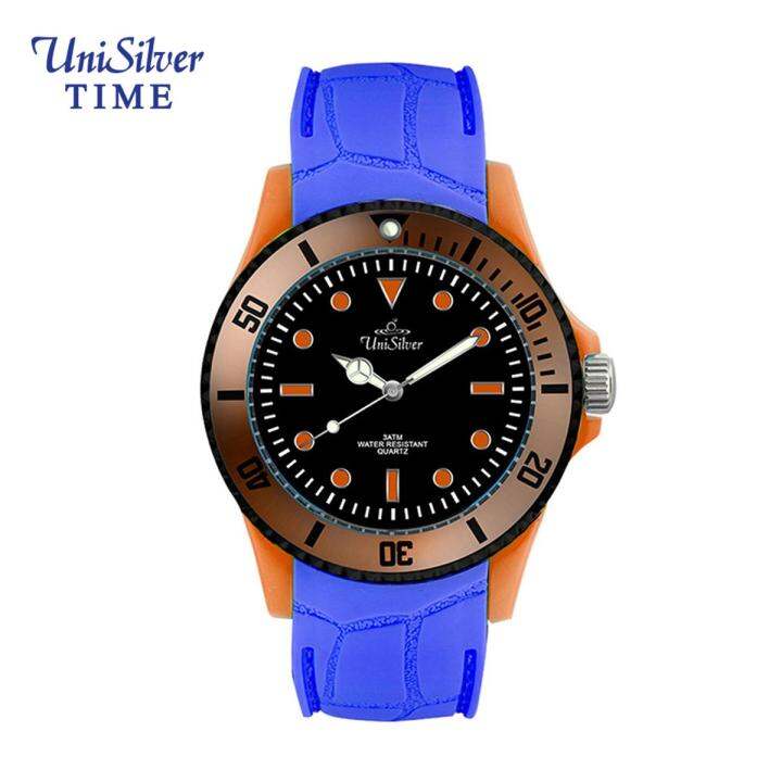 UniSilver TIME Vivid Unisex Blue Analog Rubber Watch KW1875-1003 ...