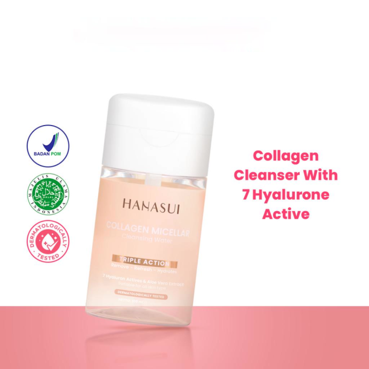 Hanasui Collagen Micellar Cleansing Water | Lazada Indonesia