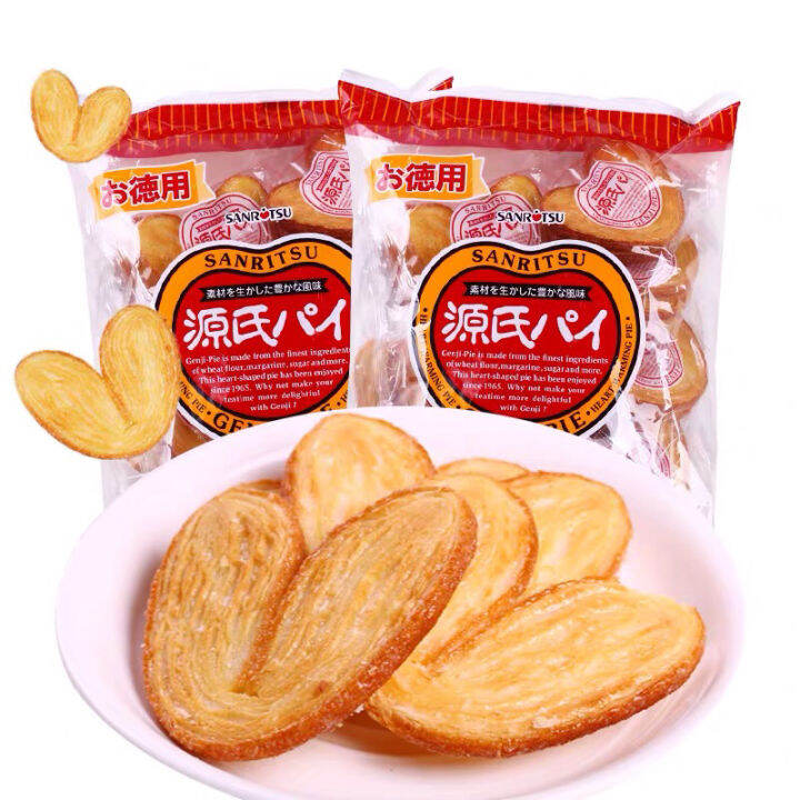 Japanese Sanritsu Sanli biscuits Genji butterfly crisp 24pc/pack ...