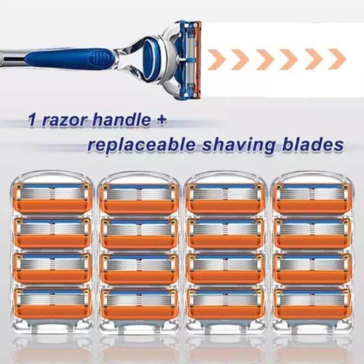 Gillette Fusion 5 Compatible Razor Blades or Handle Refill Cartridges ...