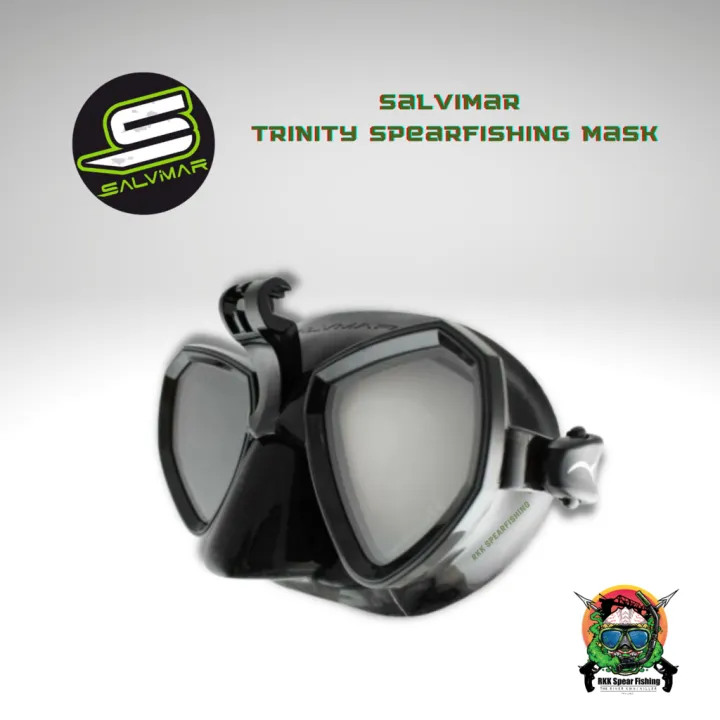 หน้ากากดำน้ำ Salvimar Trinity Spearfishing Mask พร้อมขาติดกล้อง | Lazada.co.th