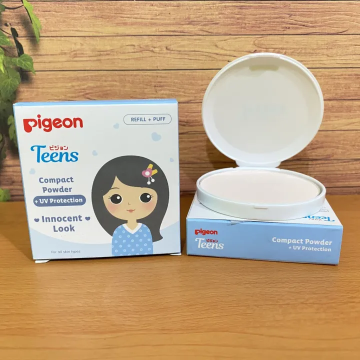 Pigeon TEENS REFILL Compact Powder + UV Protection 14g - Bedak muka ...