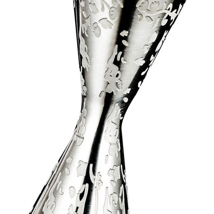 Stainless steel engraved graduated jiger one-piece molded oz. Cup ...