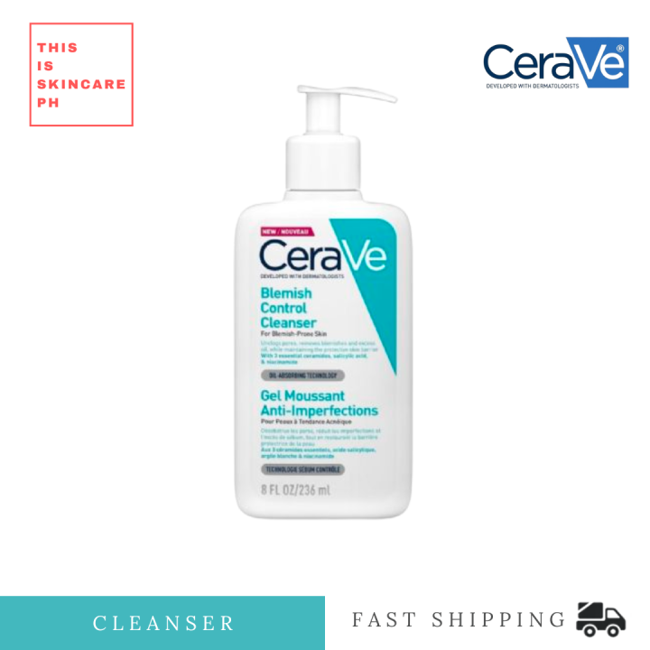 CeraVe Blemish Control Face Cleanser with 2% Salicylic Acid ...