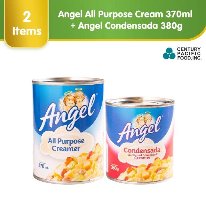 Angel All Purpose Cream 370ml + Angel Condensada 380g | Lazada PH