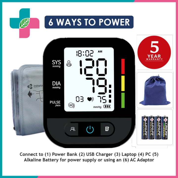 【Free Gift】 5 Years Warranty Blood Pressure Monitor Digital Bp Monitor ...