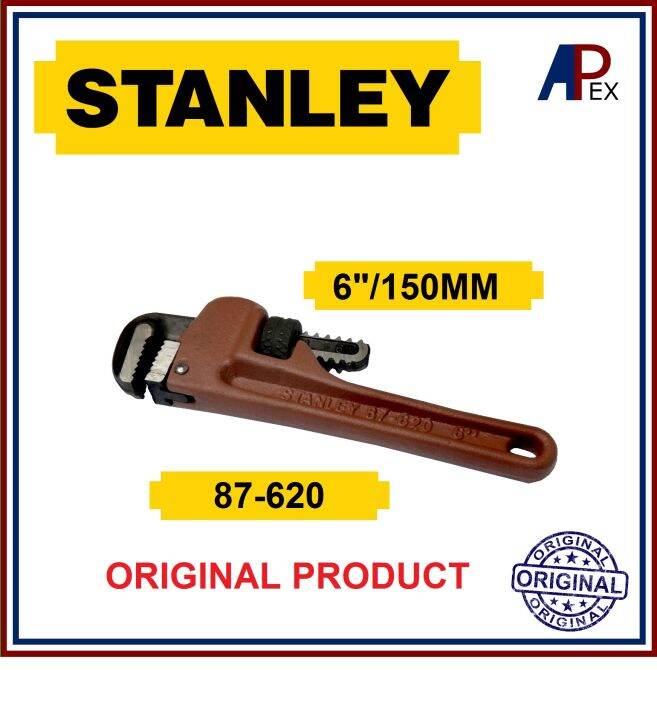 (ORIGINAL) STANLEY 6" PIPE WRENCH 87-620 | Lazada