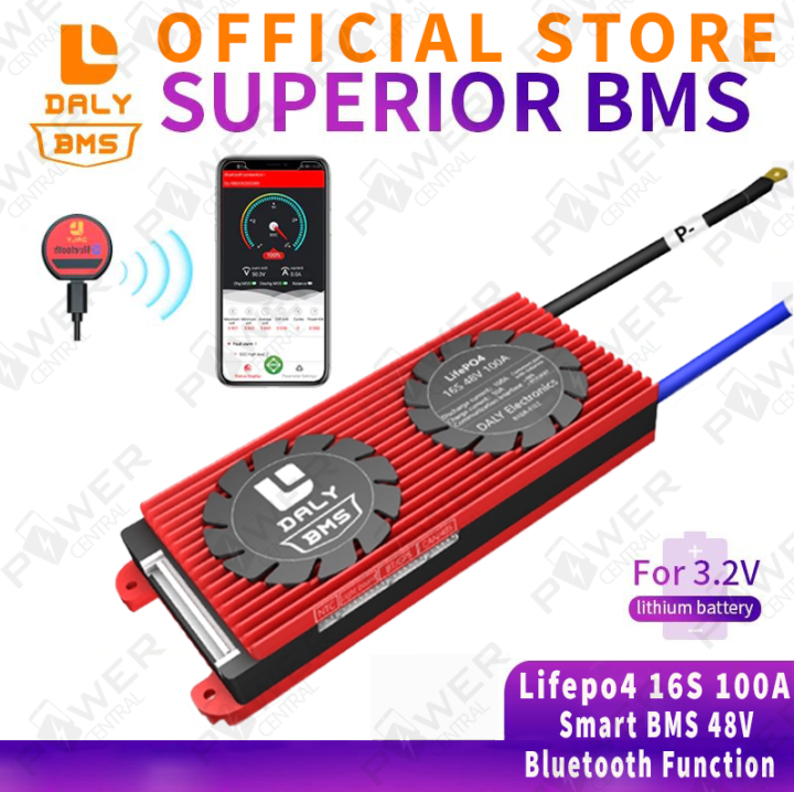 Power Central lifepo4 Lithium li ion Smart BMS 12v 24v 36v 48v 60v 72v 100a 4s 8s 12s 16s by ...