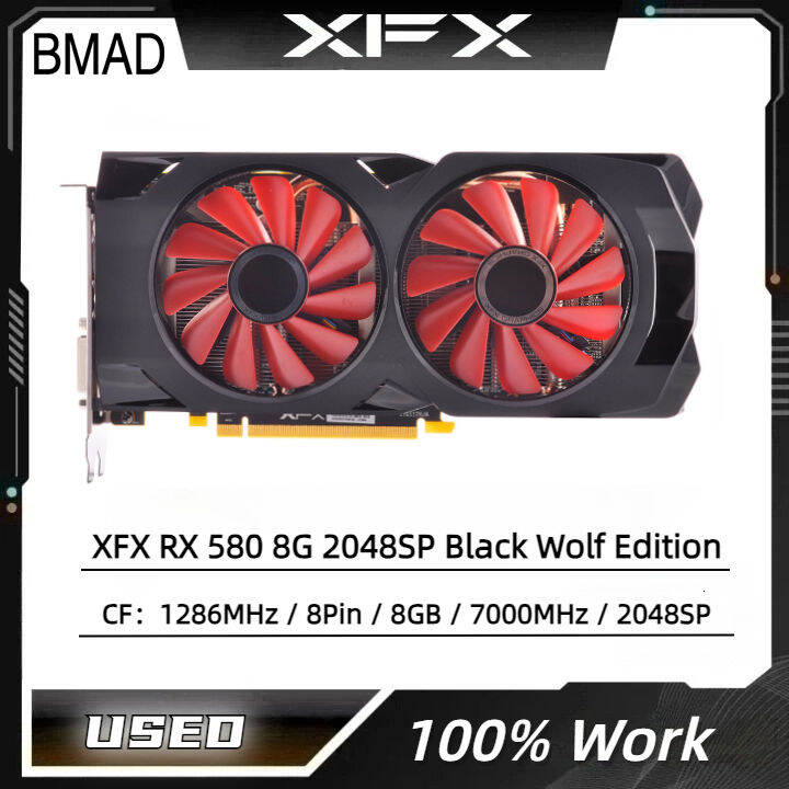Used XFX RX 580 8G 2048SP Black Wolf Graphics Cards | Lazada PH