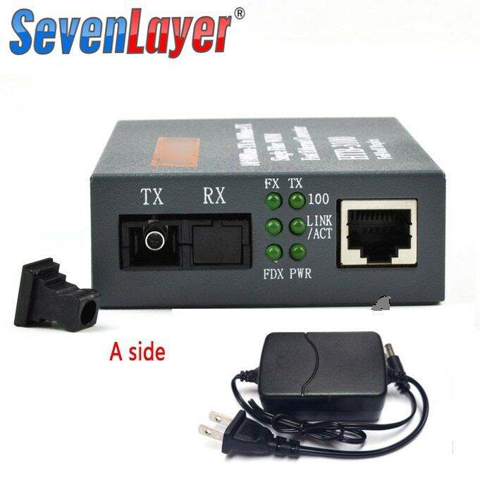 Media Converter HTB-3100 Fiber Optical Single Mode Single Fiber SC Port ...