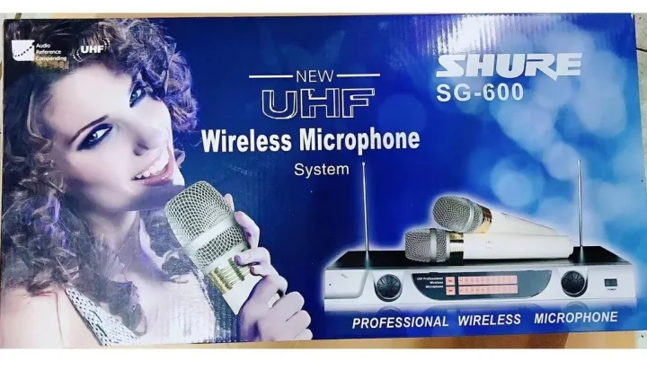 NEW UHF Professional Wireless Microphone System SHURE (SG-600) | Lazada PH