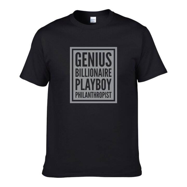 GENIUS BILLIONAIRE PLAYBOY PHILANTHROPIST Iron Man Slogan Statement ...