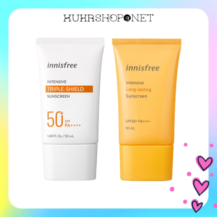 Kem Chống Nắng Innisfree Intensive Long Lasting /Triple Shield Sunscreen SPF 50+/PA++++ 50ml ...