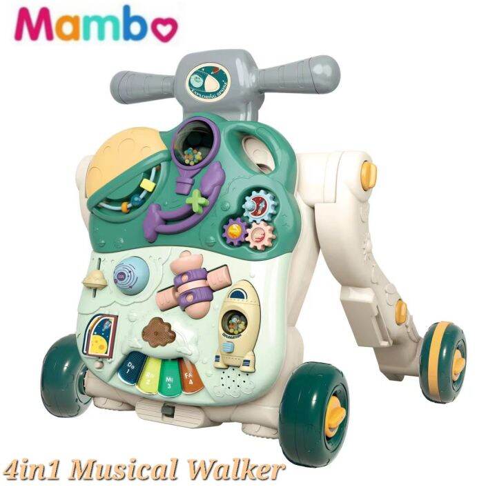 Mambo 4in1 Multifunctional Baby Musical Walker Baby Push Walker Baby ...