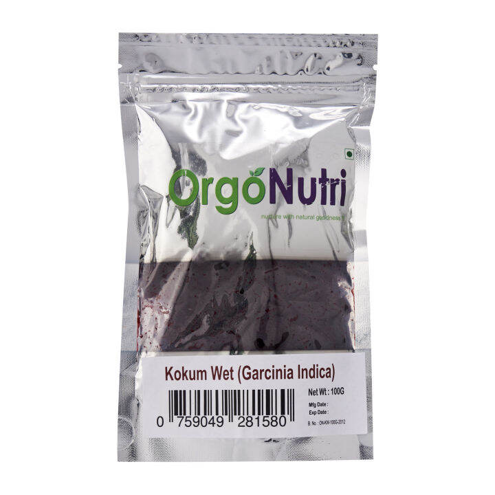 OrgoNutri Wet Kokum Rinds (Salted), Aamsul (Sour Kokum), Garcinia ...