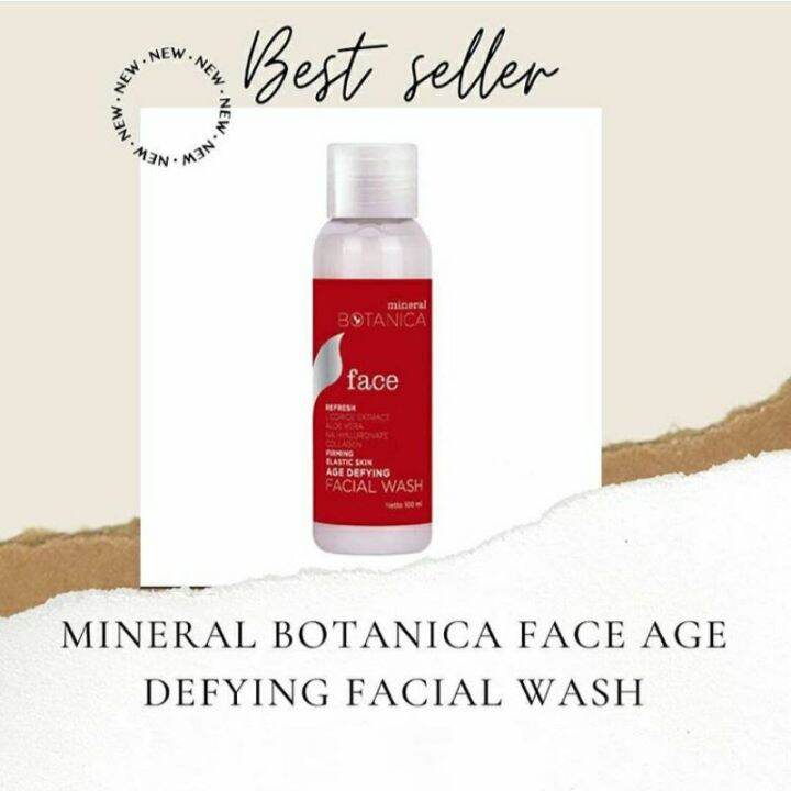 NUE Mineral Botanica Age Defying Facial Wash 100 ml Sabun Cuci Muka ...