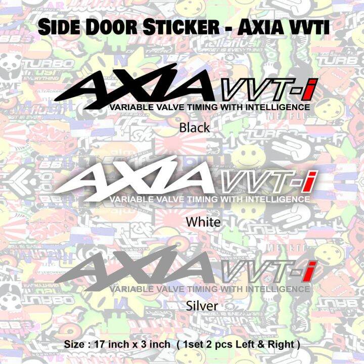 SIDE DOOR STICKER FOR AXIA VVTI | Lazada