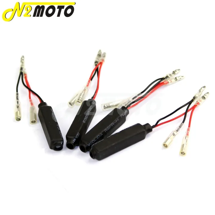 4pcs Motorcycle 12V Turn Signal Light LED Flasher Resistor Indicator ...