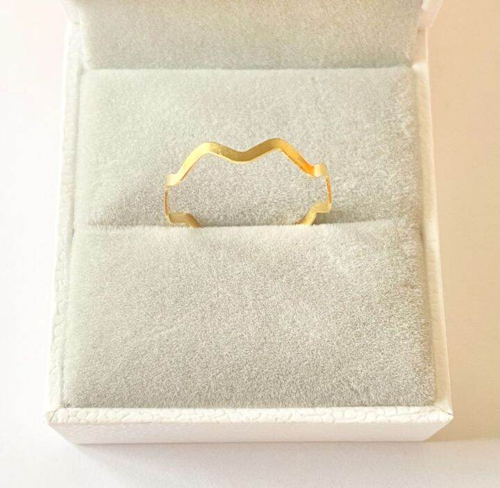 Pawnable 18K Gold Zigzag Ring | Lazada PH