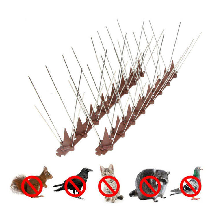 HH Bird Spikes Bird Cat Repellent Nail Device Fence Roof Stainless ...