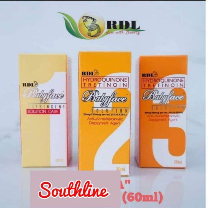 RDL BabyFace Hydroquinone Tretinoin Solution 60ml | Lazada PH