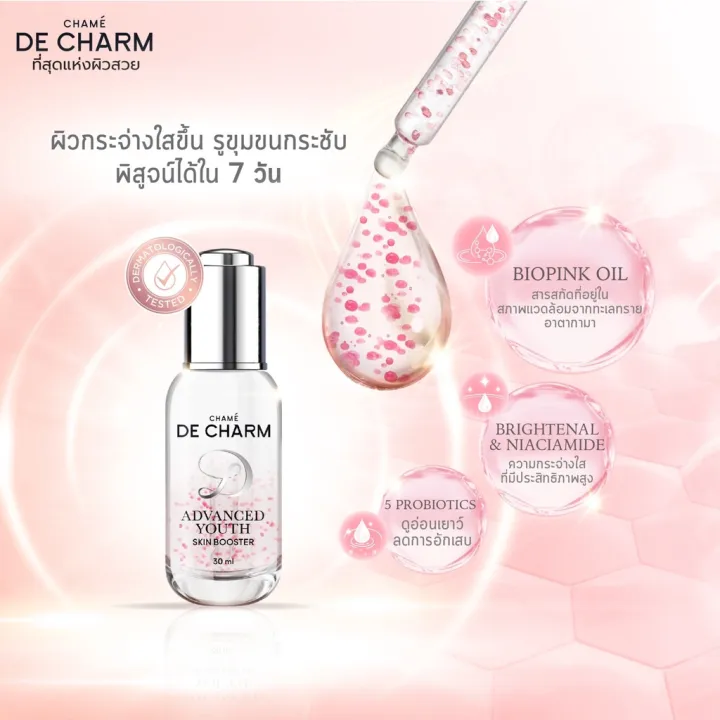 DE CHARM ADVANCED YOUTH SKIN BOOSTER ผลิตภัณฑ์บำรุงผิวหน้า เดอ ชาร์ม ...