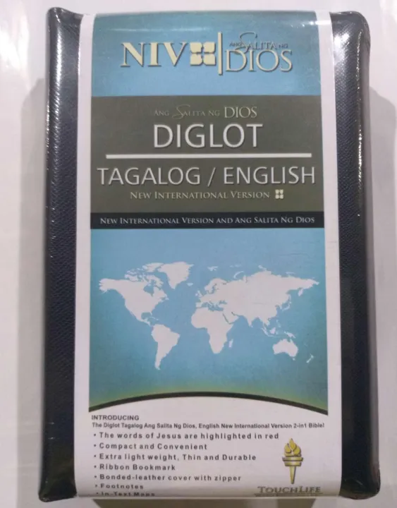 NIV Bible Diglot Tagalog-English 2in1 with zipper Black | Lazada PH