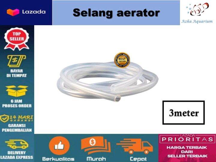 Selang Aerator 3m Yamano Udara Elastis Airasi Aquarium Ikan Silicone ...