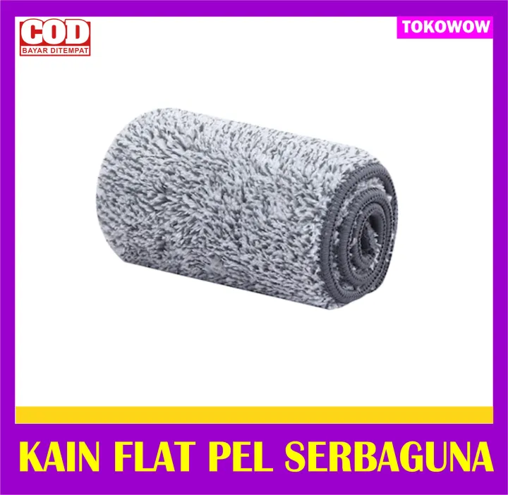 Refil Kain Pel Flat Mop Pel Tarik Praktis Ultra Mop Hand Free Kain Pel ...