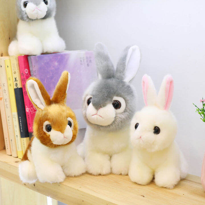 Korean Style Cute Simulation Little White Rabbit Ragdoll Bunny Plush ...