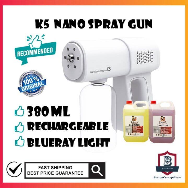 Handheld Wireless Nano Spray Gun Disinfectant Gun Atomizer Fogging ...