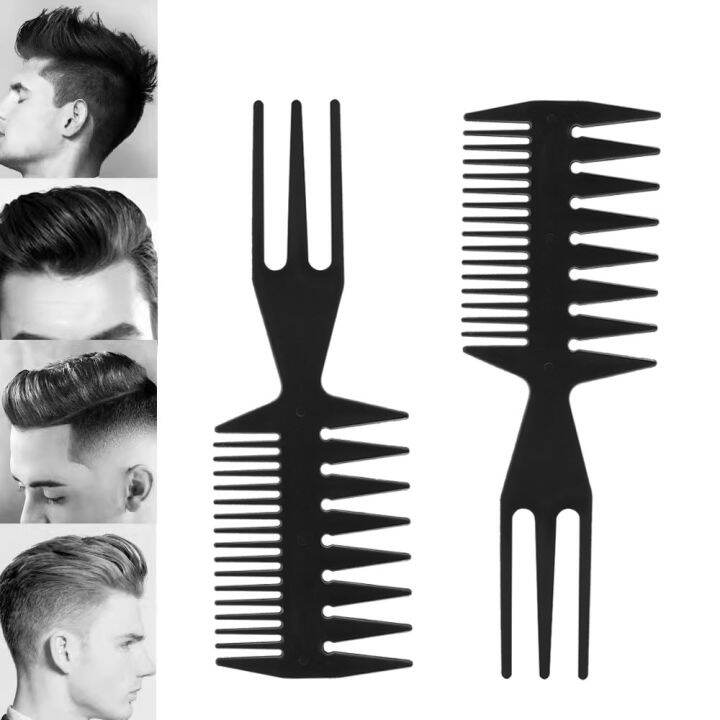 Dorisna Men's Retro Slicked-back Comb Top Hair Fluffy Slicked-back ...