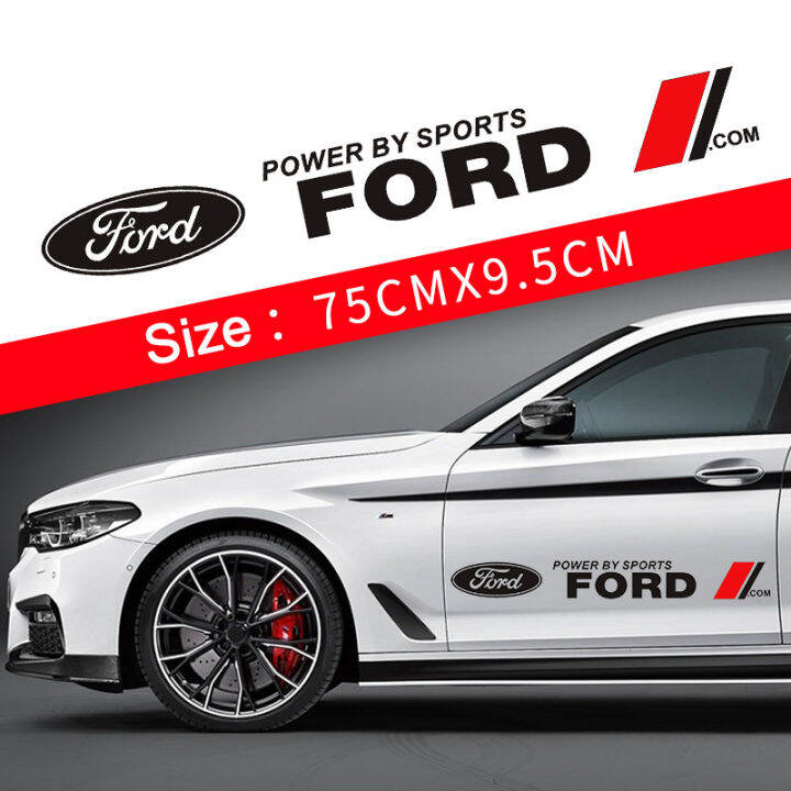 2PCS Car Body Stickers Car Door Side Stickers Car Emblem Decal ...