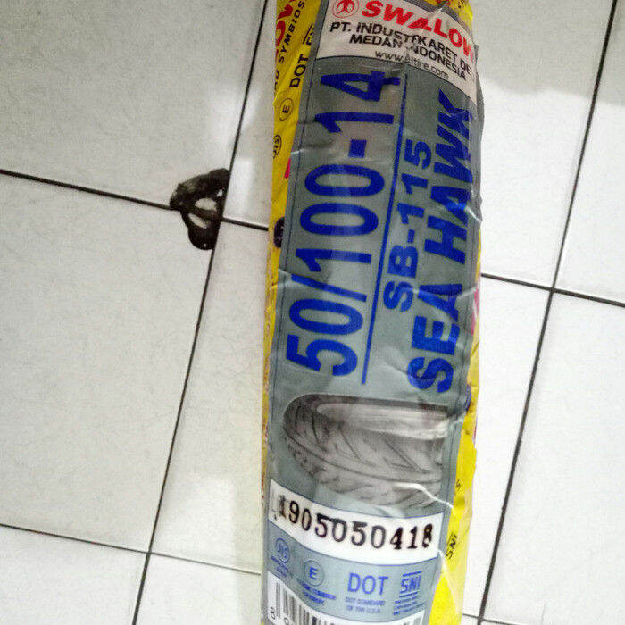 Ban Cacing Ring 14 SWALLOW STEAM Atau SEAHAWK 50/100-14 Tube Type ...