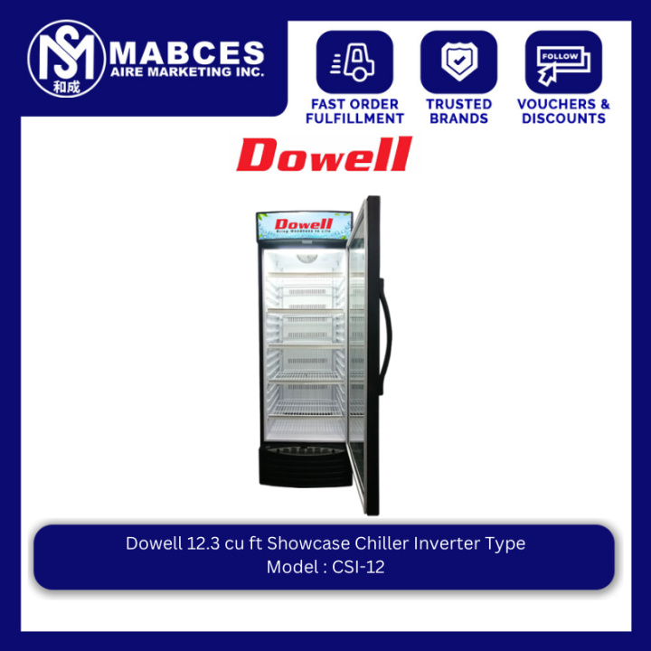 Dowell 12.3 cu ft Showcase Chiller Inverter Type CSI-12 | Lazada PH