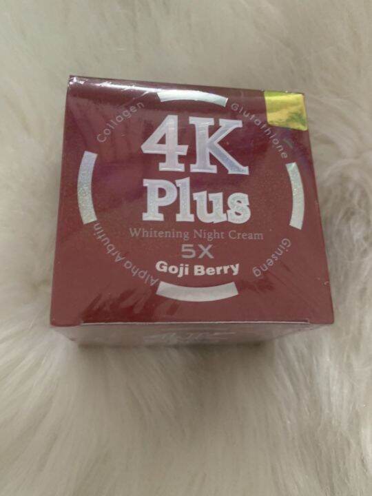 ครีม 4K Plus Goji Berry 4 เค โกจิ เบอร์รี่ (กล่อง แดง ) ไวท์เทนนิ่ง ...