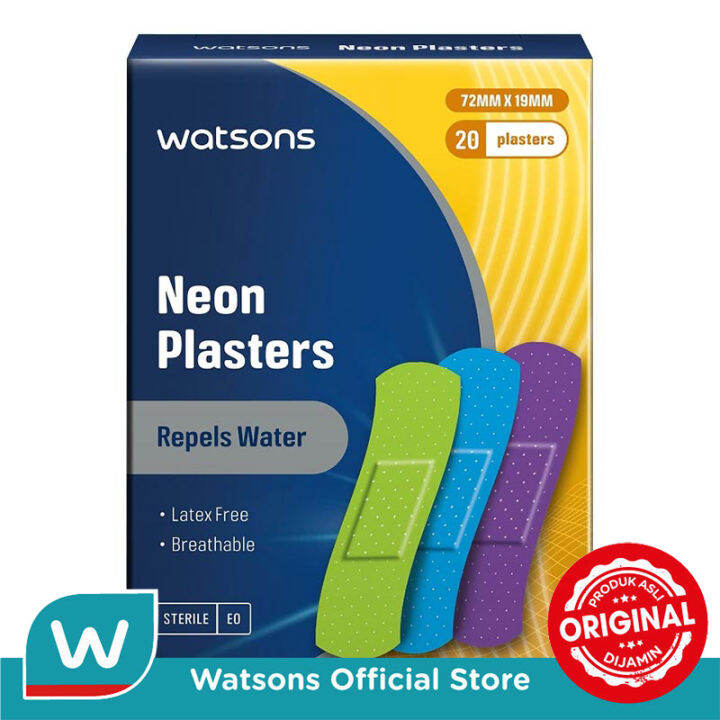 Watsons Neon Plaster 20's | Lazada Indonesia