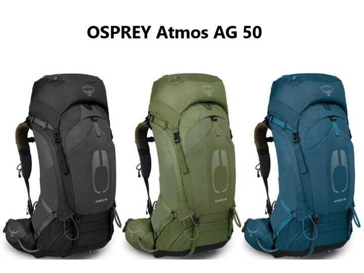 Osprey Atmos AG 50L men Backpacking กระเป๋าเป้ เดินทาง เดินป่า รับประกันตลอดอายุการใช้งาน (ออก ...
