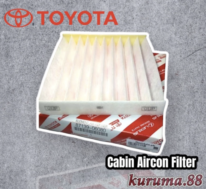 Toyota Cabin Aircon Filter VIOS 2008-2019,INNOVA,FORTUNER,HILUX 2006 ...