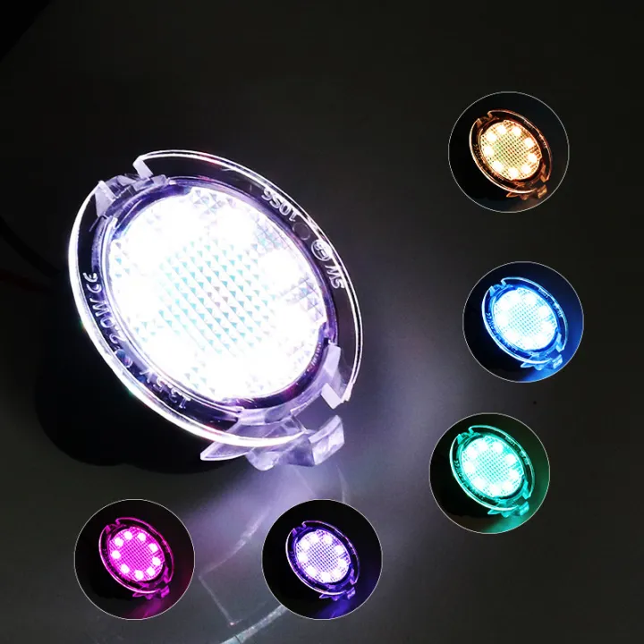 2Pcs RGB Car Led Under Side Rearview Mirror Puddle Light for Ford Edge ...