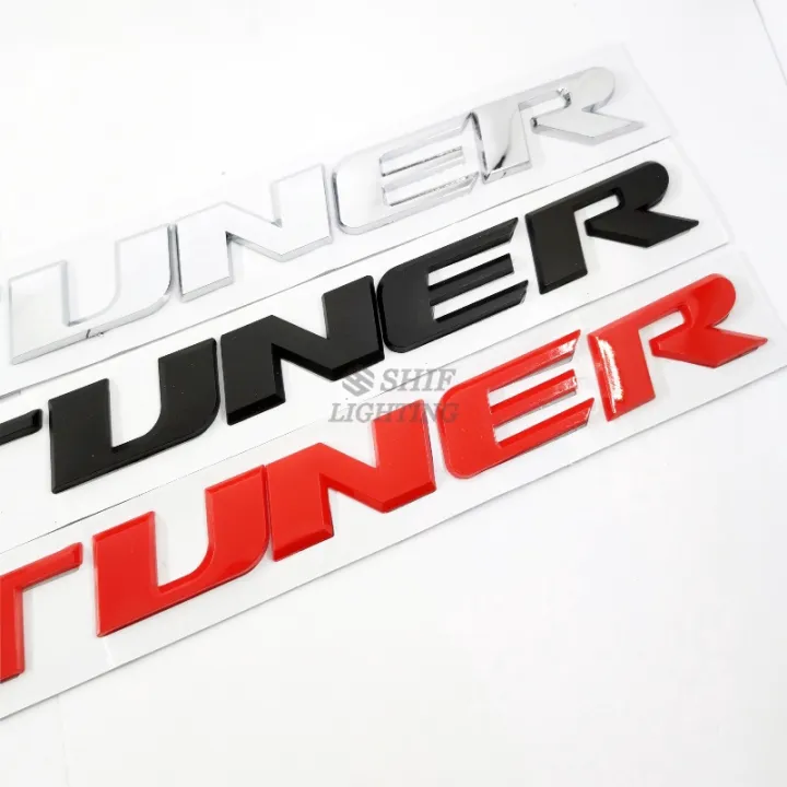 1 x ABS FORTUNER Letter Car Auto Front Hood Emblem Badge Sticker Logo ...