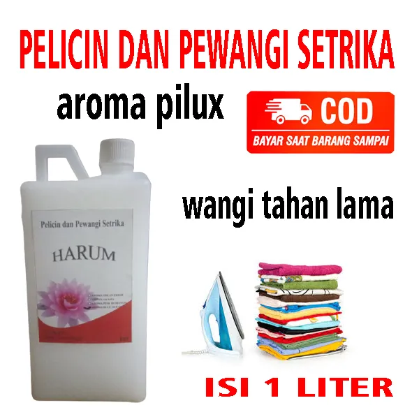 PROMO PELICIN DAN PEWANGI SETRIKA AROMA PILUX ISI 1 LITER WANGI TAHAN ...