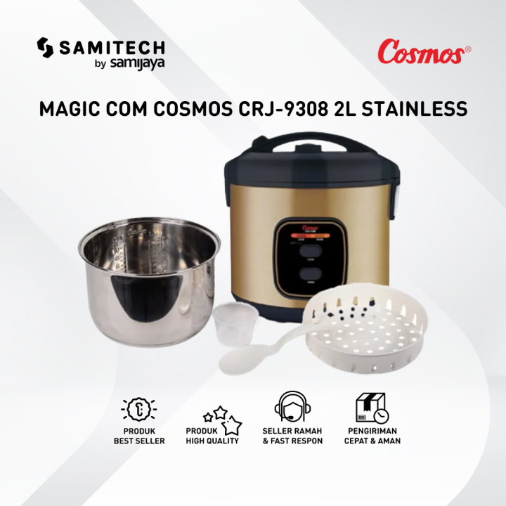 Cosmos CRJ-9308 Rice Cooker Stainless | Lazada Indonesia
