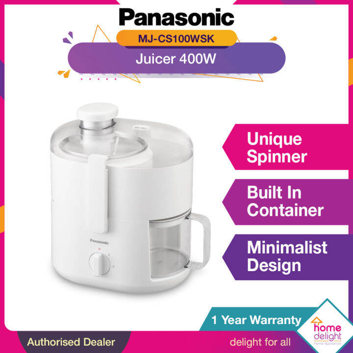 Panasonic Juicer 500ml 400W MJ-CS100 (New) | Lazada