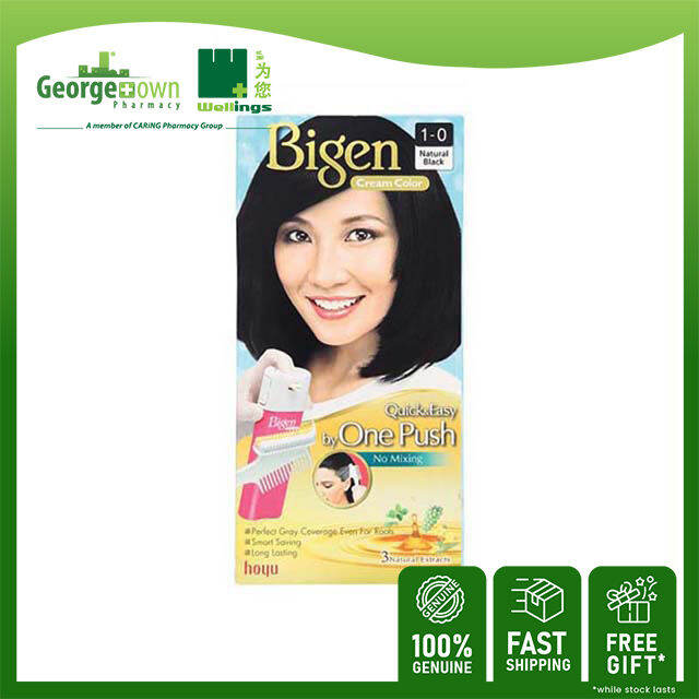BIGEN ONE PUSH HAIR COLOR 1-0 NATURAL BLACK 1S | Lazada
