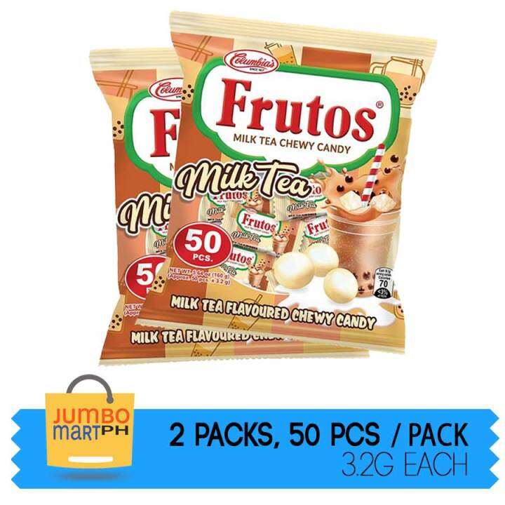 FRUTOS MILK TEA CHEWY CANDY x 2 PACKS / 50 PCS PER PACK | Lazada PH